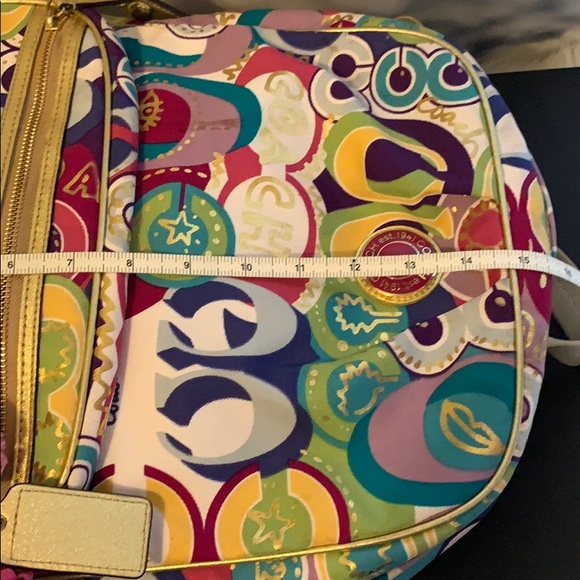 Coach | Bags | Coach Poppy Backpack Bag Poppy Gold Pink | Poshmark